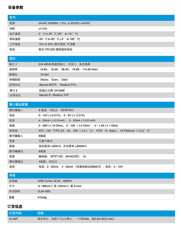 IP智能DDC控制器IOS28P_霍腾物联（江苏）有限公司